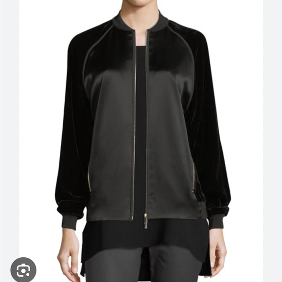 Lafayette 148 New York | Jackets & Coats | Lafayette 48 Satin Bomber ...
